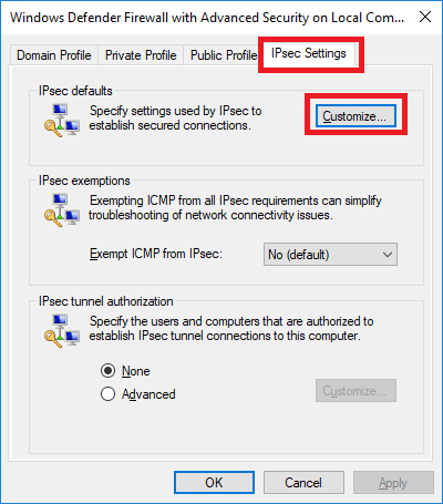 Transferring a Project over Ethernet with IPsec