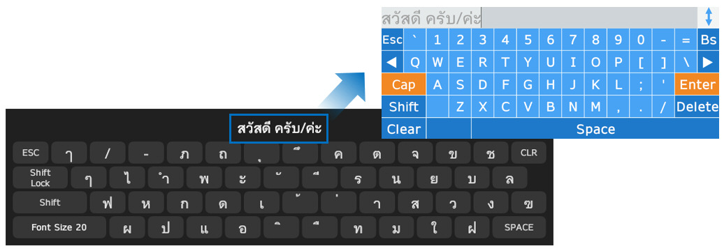 Keypad - Custom Keypad (Thai) | Pro-face by Schneider Electric