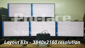 Layout - 832 Multi-Monitor 5 Displays | Pro-face by Schneider Electric