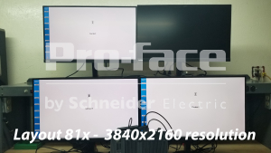 Layout - 812 Multi-Monitor 3 Displays | Pro-face by Schneider Electric